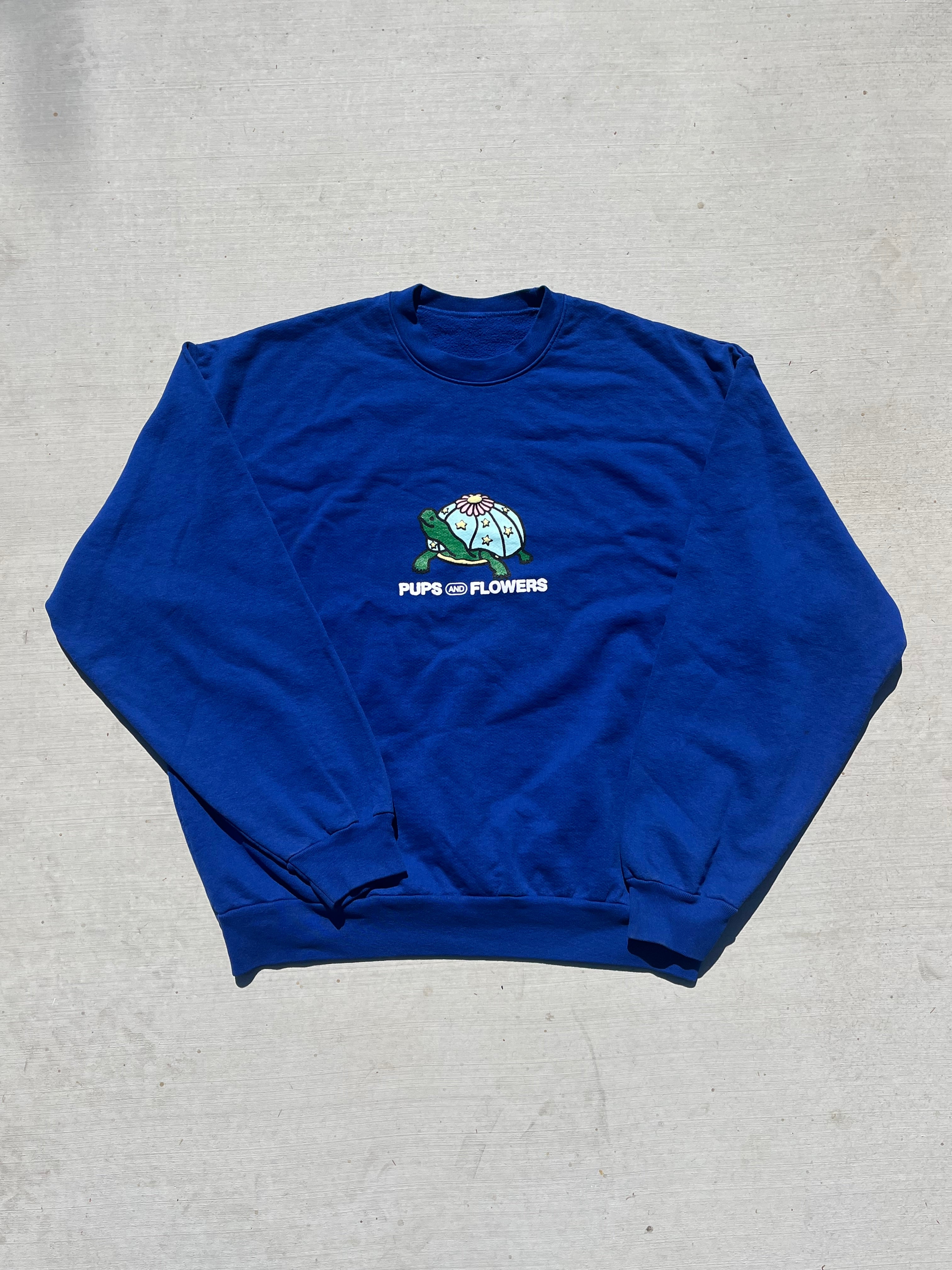 Slow Growth Puff Print Crewneck – PUPS AND FLOWERS
